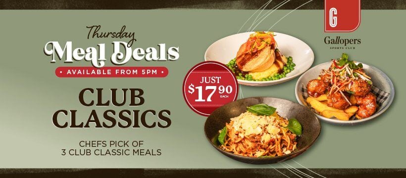 Gallopers Sports Club | Save With Our Weekly Meal Deals
