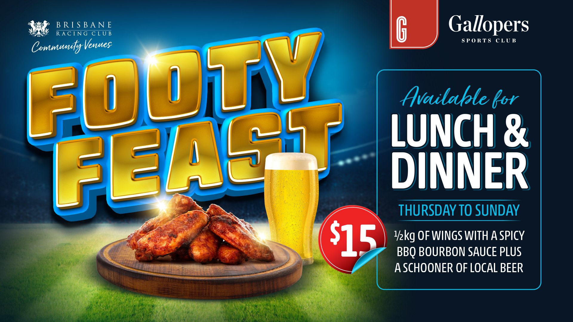 Gallopers Sports Club | Save With Our Weekly Meal Deals