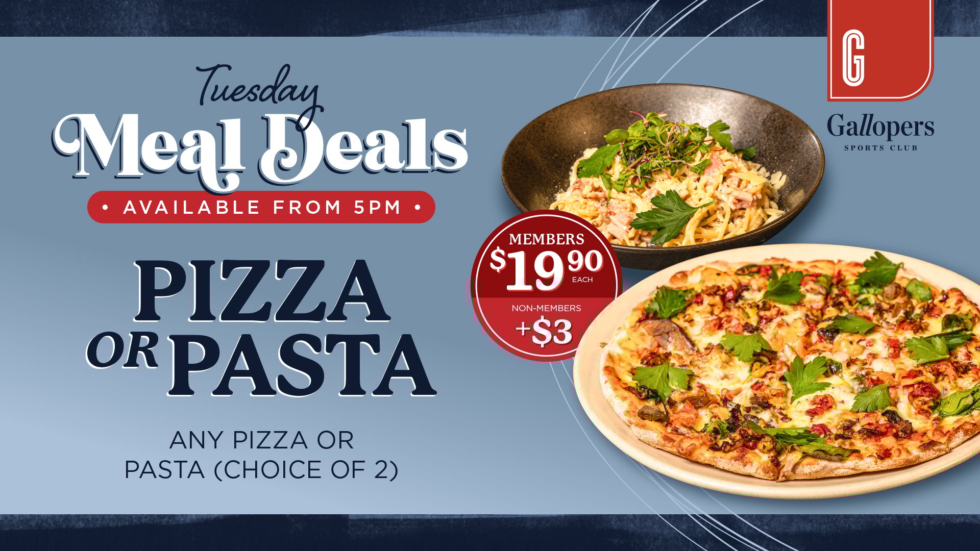 Gallopers Sports Club | Save With Our Weekly Meal Deals